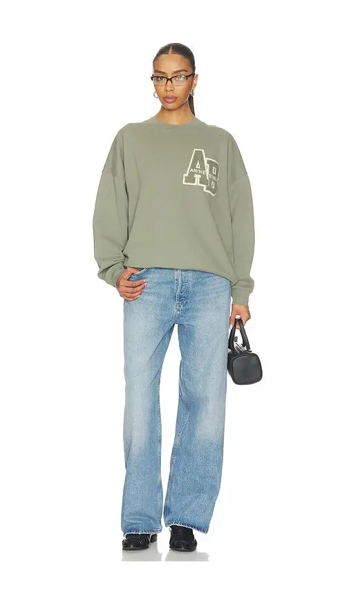 ANINE BING Miles Letternan Sweatshirt