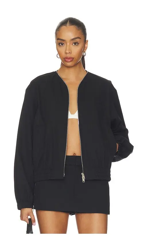 Alexander Wang Continuous Loop Zipper Coaches Jacket