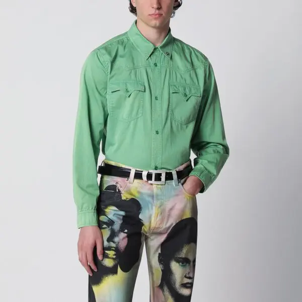 Versace Cotton Shirt - Green