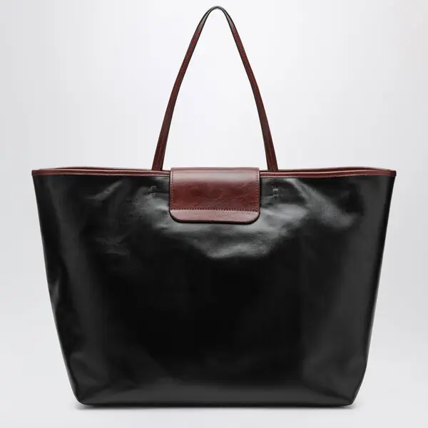 Versace Large Vivian Coated Canvas Shopper Bag
