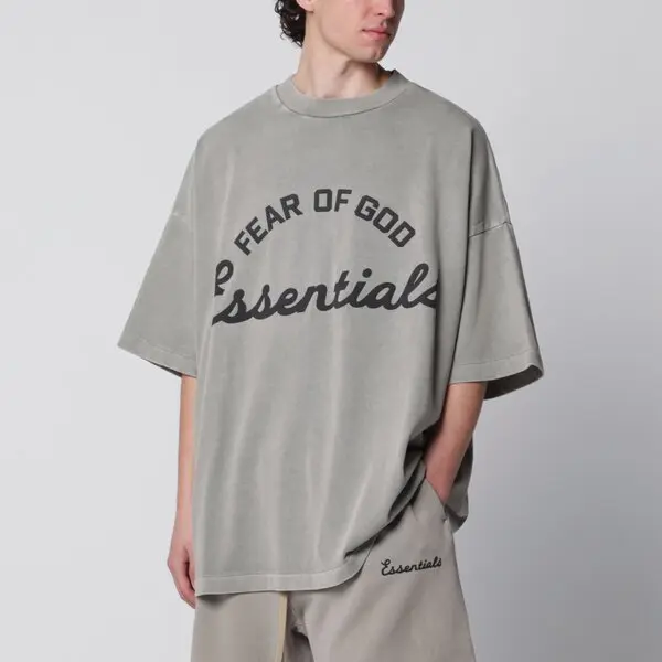 Fear Of God Training 90s Faded Cotton Jersey T-shirt - Grey