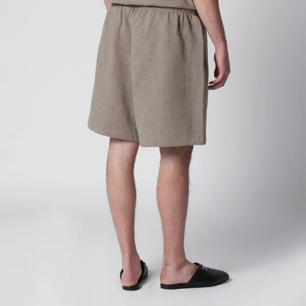 Fear Of God Taupe Fleece Sports Shorts - Grey