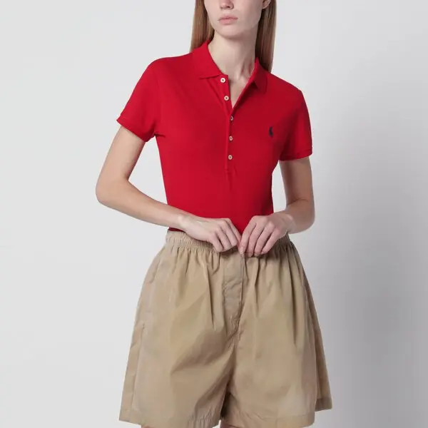 Polo Ralph Lauren Slim Fit Cotton Piqué Polo Shirt - Red