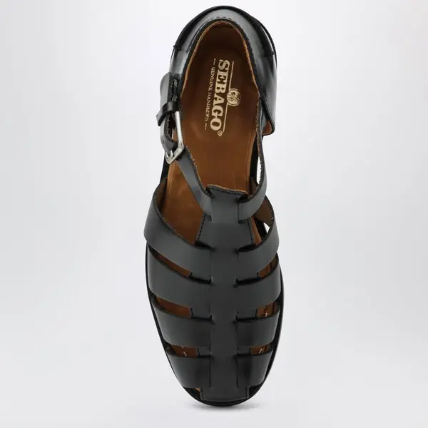 SEBAGO Leather Criss-cross Sandals