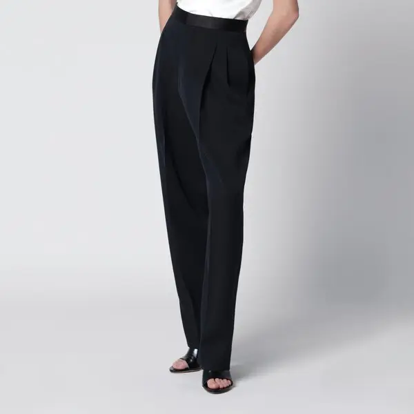Bottega Veneta Midnight Wool Trousers