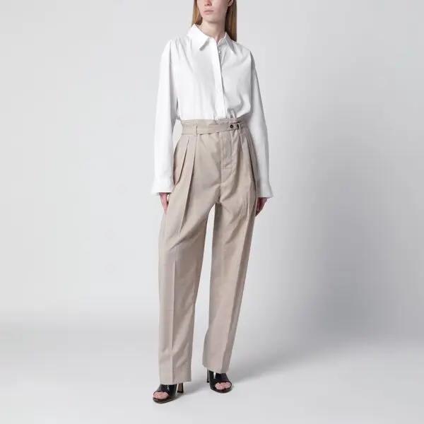 Bottega Veneta Mélange Wool Trousers