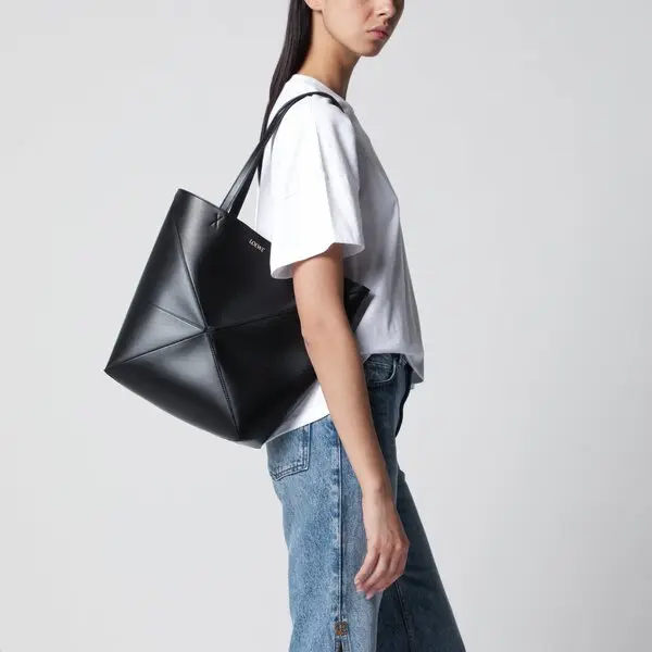 Loewe Fold Tote Bag - Black