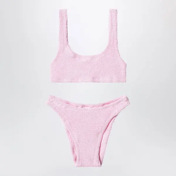 MC2 SAINT BARTH Baker Bikini In Crinkle Fabric - Pink