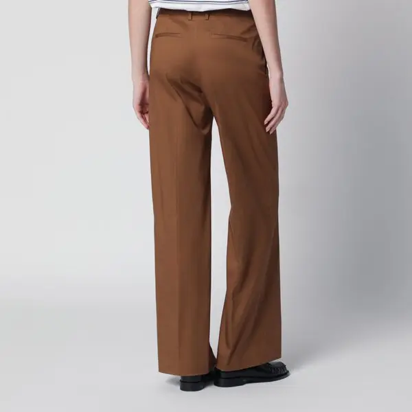 PT TORINO Francoise Cotton-blend Trousers - Beige