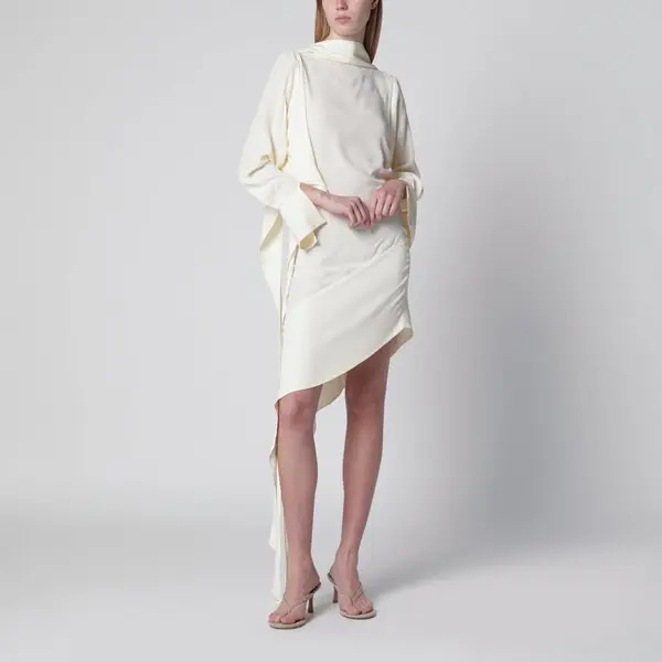 FRANCESCO MURANO Asymmetrical Silk-blend Dress
