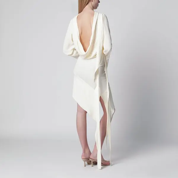 FRANCESCO MURANO Asymmetrical Silk-blend Dress