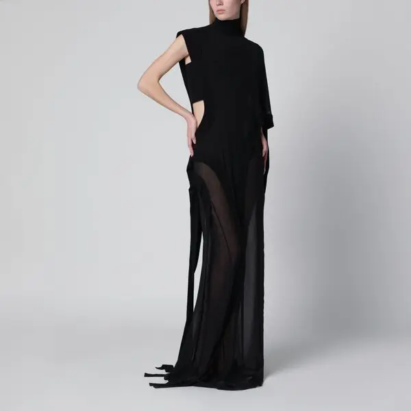 FRANCESCO MURANO Long One-shoulder Silk Dress