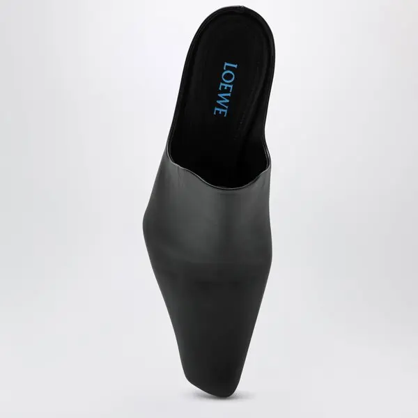 Loewe Emily Lambskin Leather Mules - Black
