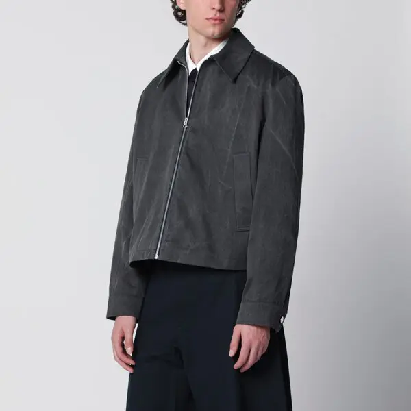 Séfr Washed Tazio Zip-up Jacket - Grey