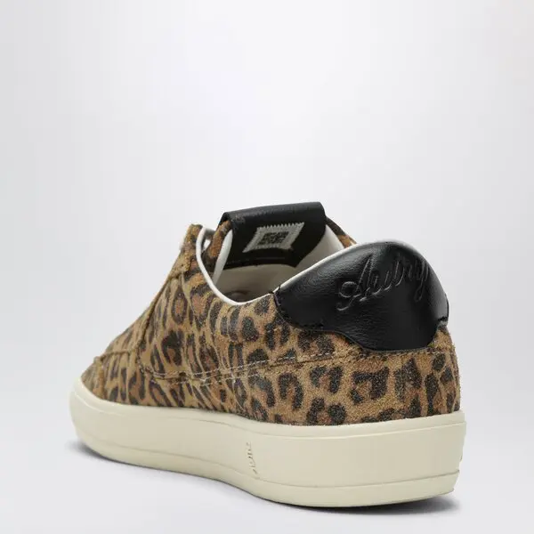 AUTRY Windscape Low Leopard Suede Sneakers - Brown