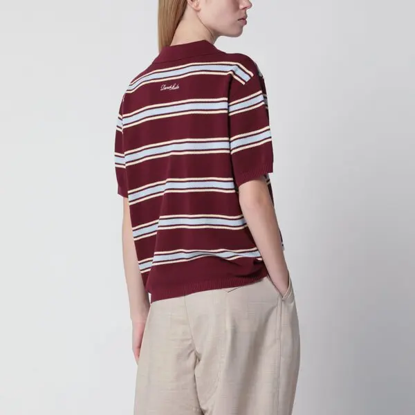 DUNST Striped Cotton Polo Shirt