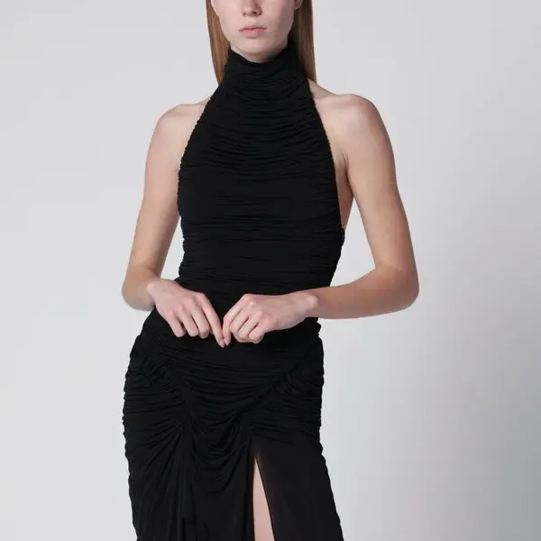 FRANCESCO MURANO Draped Viscose-blend Bodysuit