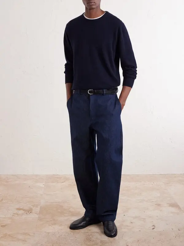 De Bonne Facture Balloon Tapered Denim Trousers