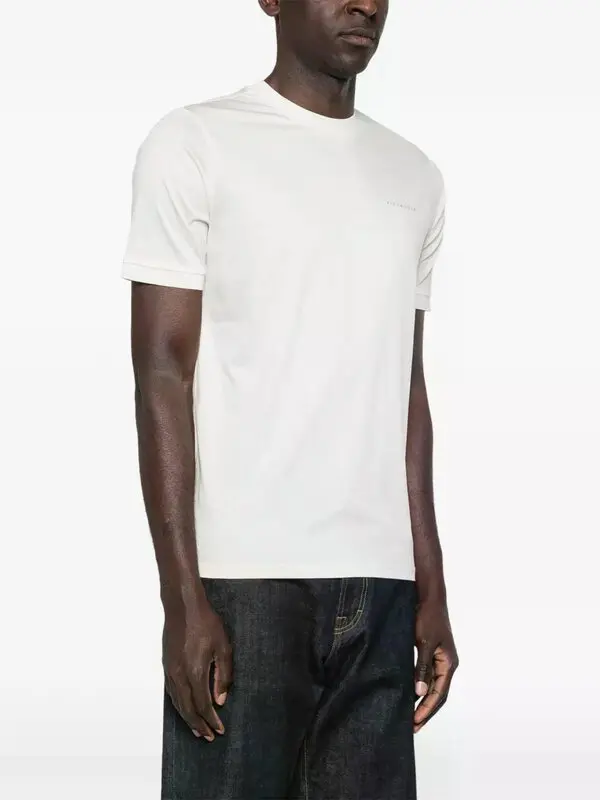 John Richmond Logo-print T-shirt - Neutrals