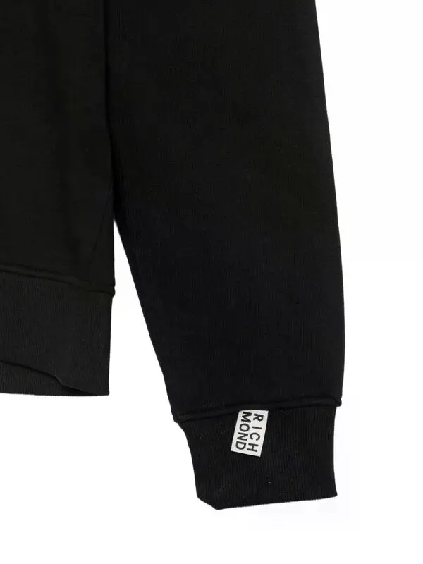 John Richmond Logo Print Zip-up Hoodie