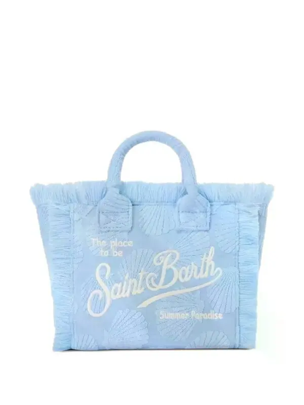 MC2 SAINT BARTH Mini Vanity Shell-embossed Tote Bag