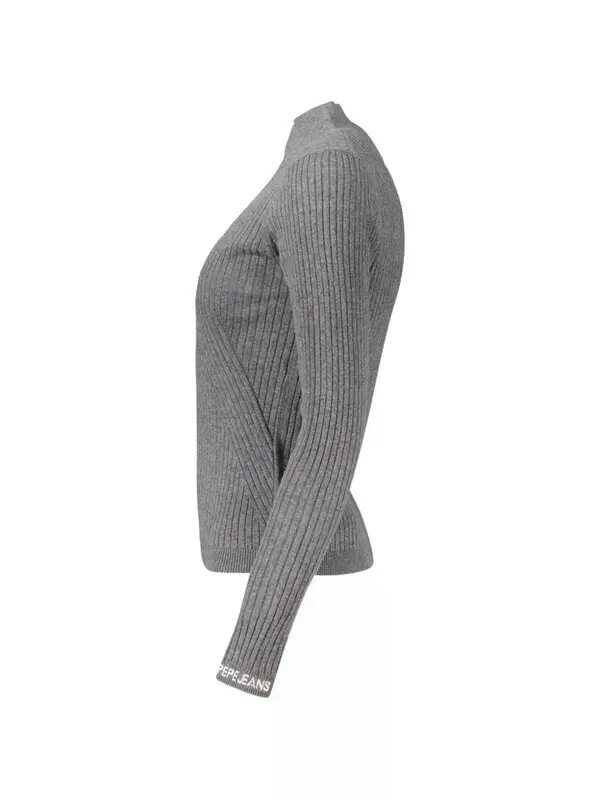 Pepe Jeans Ribbed Knit Sweater With Logo Detail