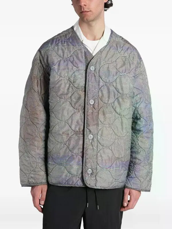 PEACEMAKER OAMC Oamc Quilted V-neck Button-down Jacket