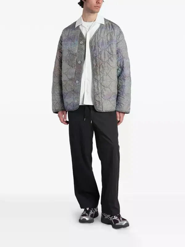 PEACEMAKER OAMC Oamc Quilted V-neck Button-down Jacket