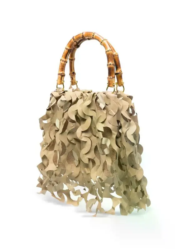 LA MILANESA Oceano Bamboo-handle Handbag