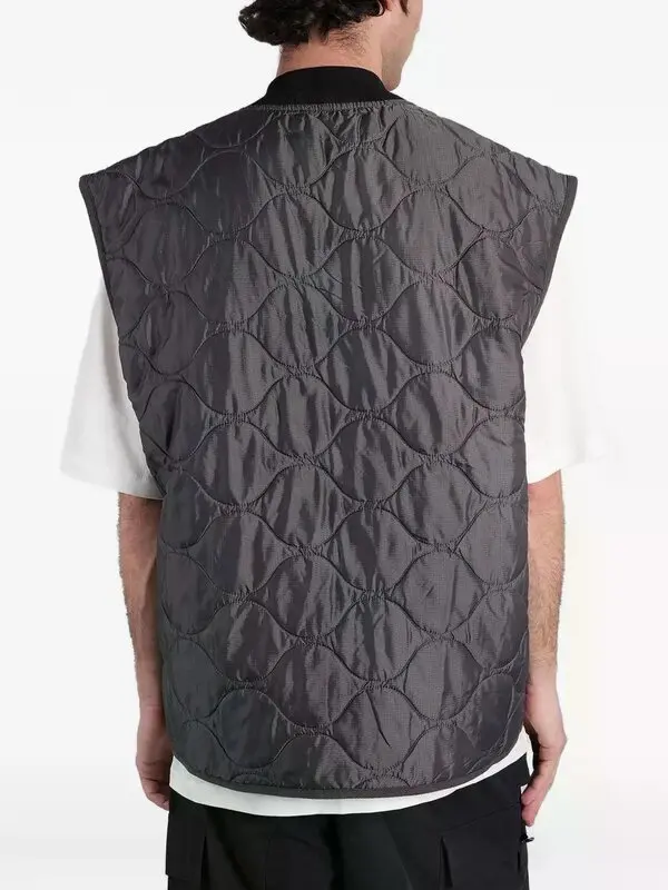 PEACEMAKER OAMC Oamc Quilted Zip-up Vest With Flap Pockets