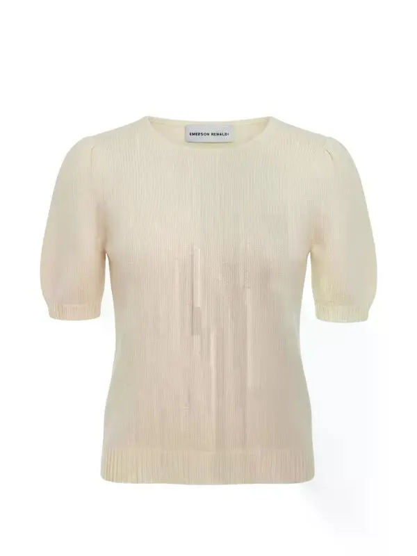 EMERSON RENALDI Short Sleeve Crew Neck Sweater