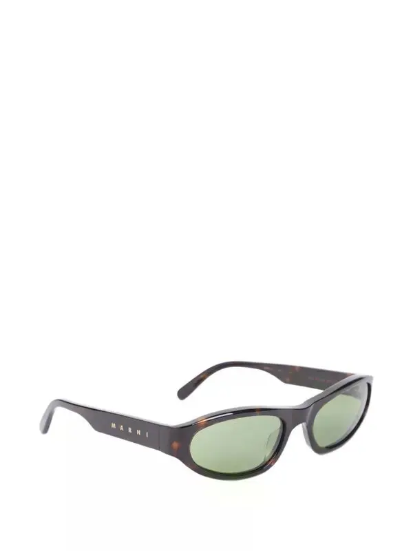Marni Tortoiseshell Oval-frame Glasses