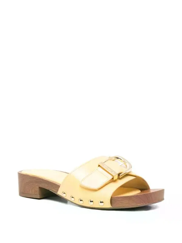 TAMARIS Buckled Studded Block Heel Sandals