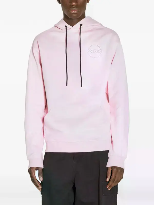 BOILER ROOM Long-sleeve Hoodie With Rhinestone Embellishment