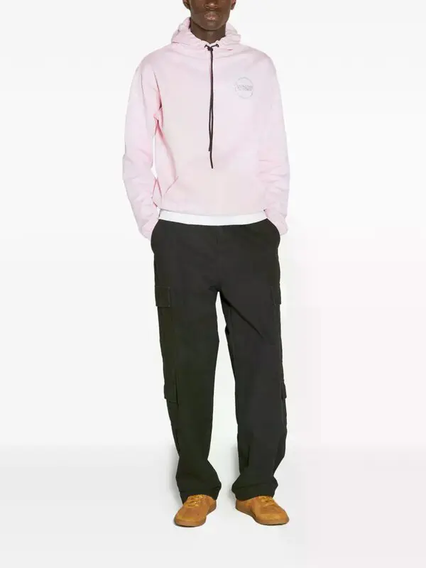BOILER ROOM Long-sleeve Hoodie With Rhinestone Embellishment