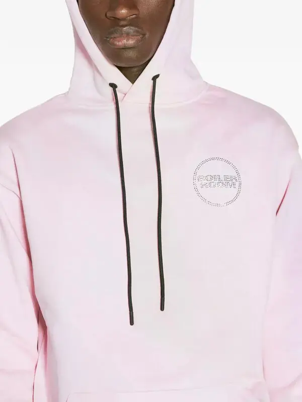 BOILER ROOM Long-sleeve Hoodie With Rhinestone Embellishment