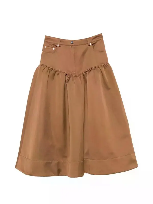 GANNI Gathered Yoke Skirt