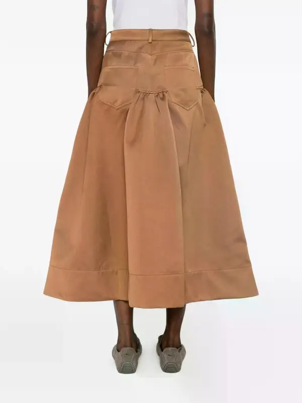 GANNI Gathered Yoke Skirt