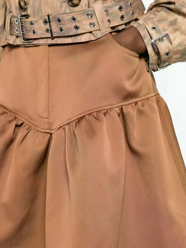 GANNI Gathered Yoke Skirt