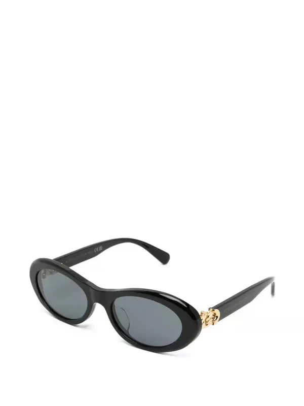 Stella McCartney Oval Sunglasses With Chain Detail