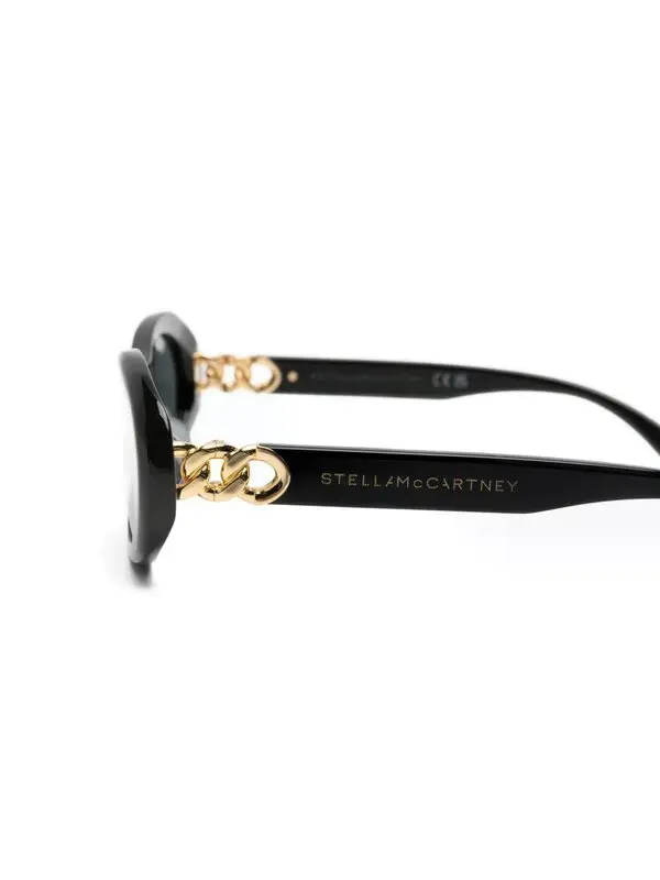 Stella McCartney Oval Sunglasses With Chain Detail