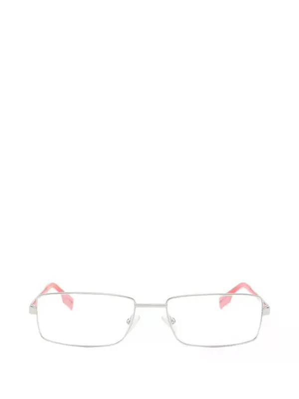 BOSS Rectangle Frame Eyeglasses - Silver