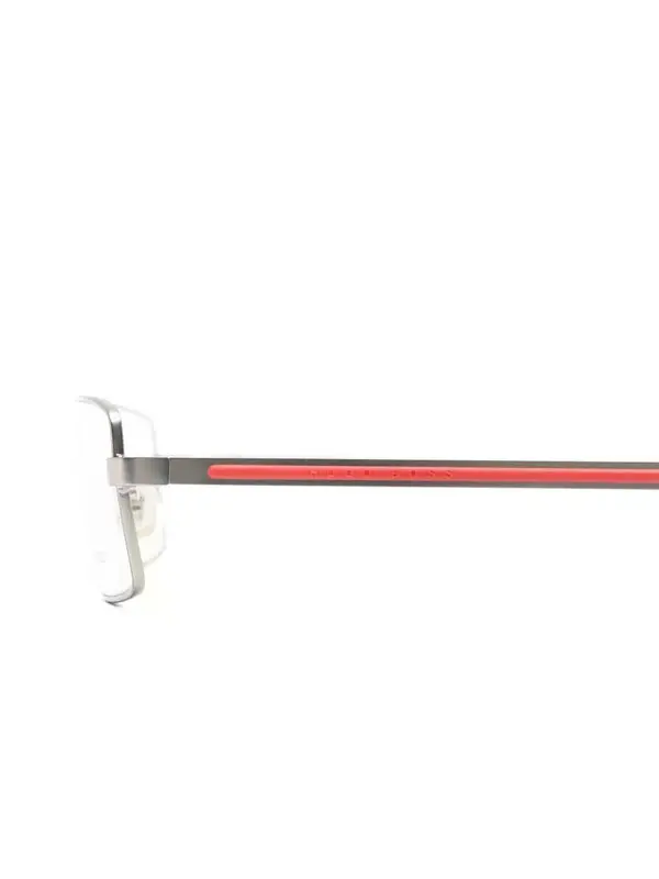 BOSS Rectangle Frame Eyeglasses - Silver