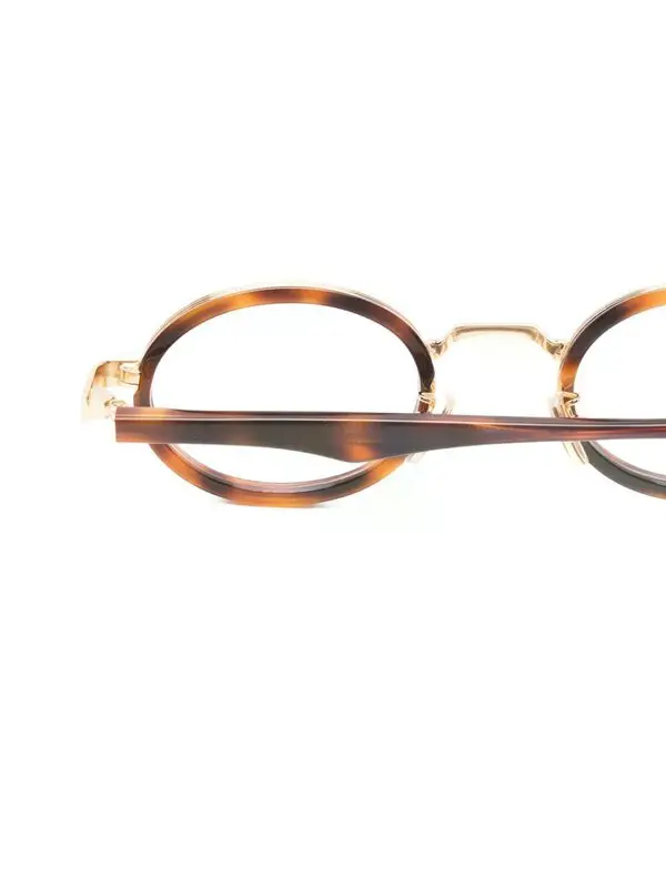 L.g.r Karnak Round Frame Eyeglasses - Brown