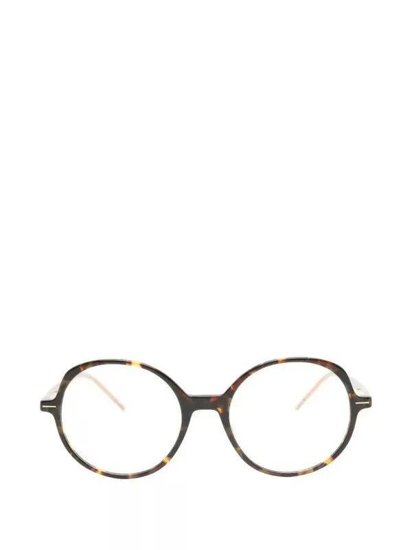 BOSS Round Frame Tortoiseshell-effect Eyeglasses - Brown