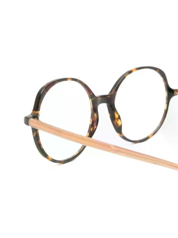 BOSS Round Frame Tortoiseshell-effect Eyeglasses