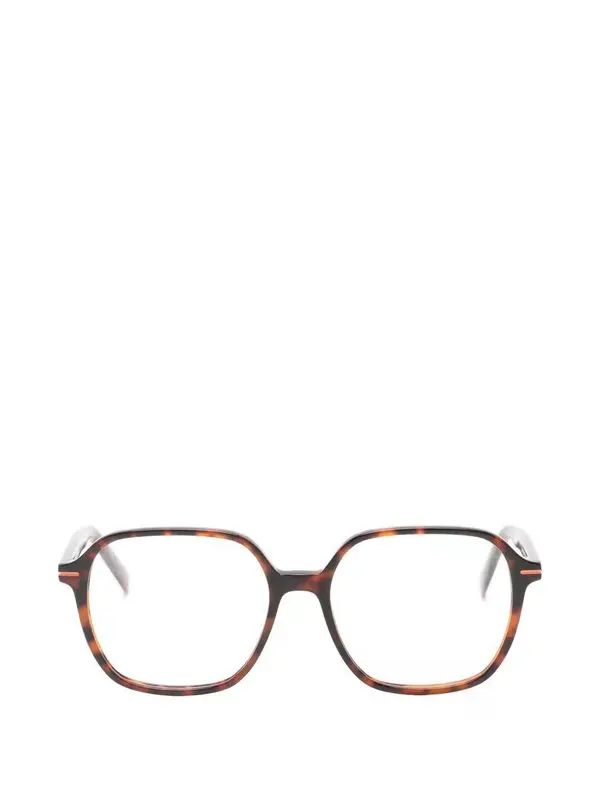 BENETTON Adora Tortoiseshell-effect Square-frame Eyeglasses - Brown
