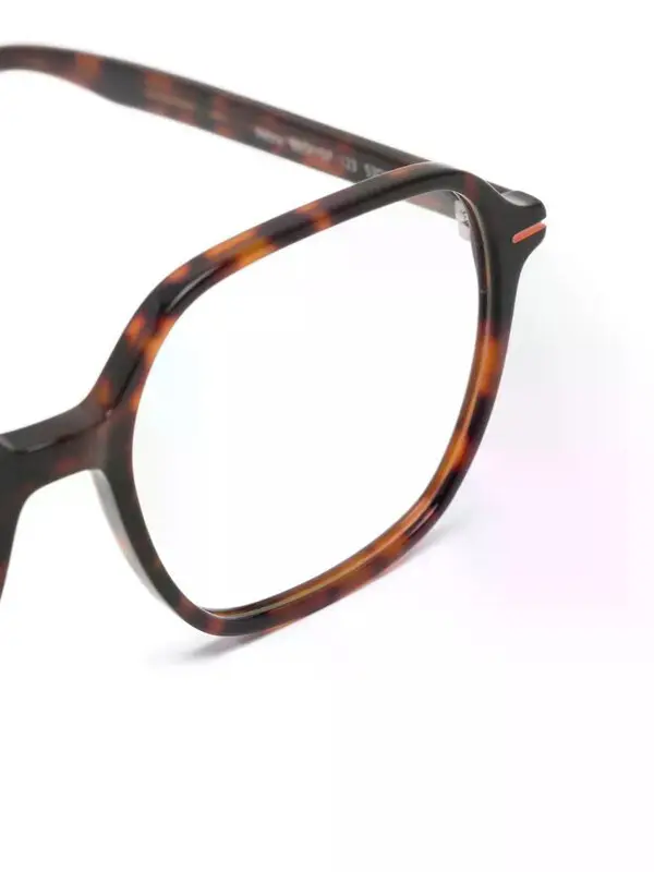 BENETTON Adora Tortoiseshell-effect Square-frame Eyeglasses