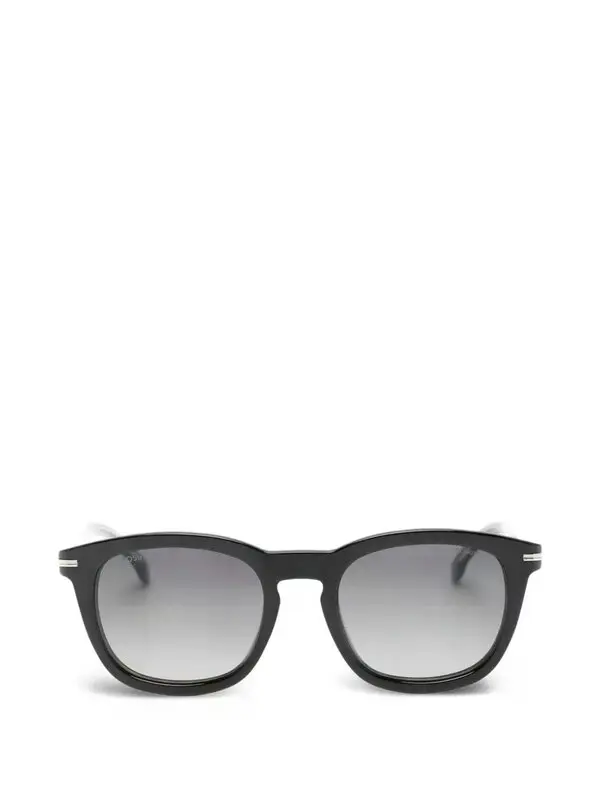 BOSS Clip-on Square-frame Eyeglasses - Brown