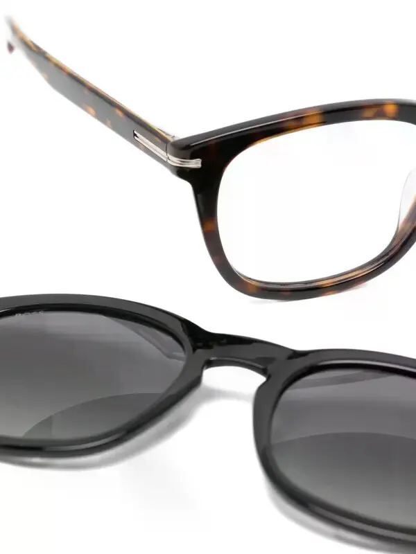 BOSS Clip-on Square-frame Eyeglasses